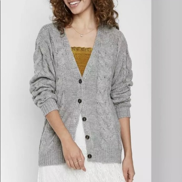 wild fable | Sweaters | Wild Fable Womens Cable Knit Cardigan Heather ...